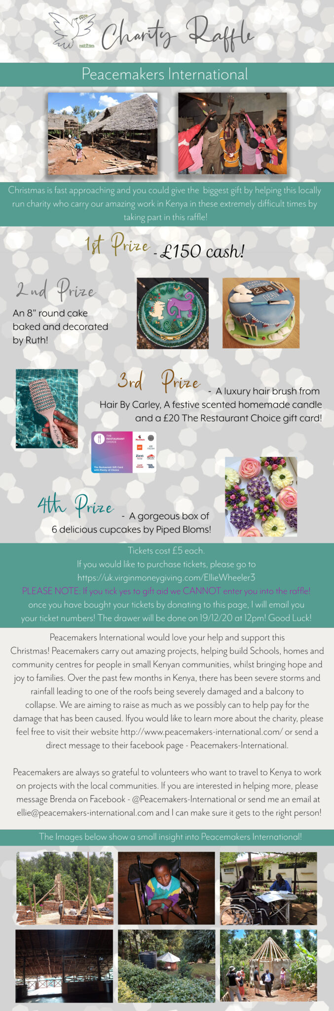 Ellie’s fundraising raffle! | Peacemakers International